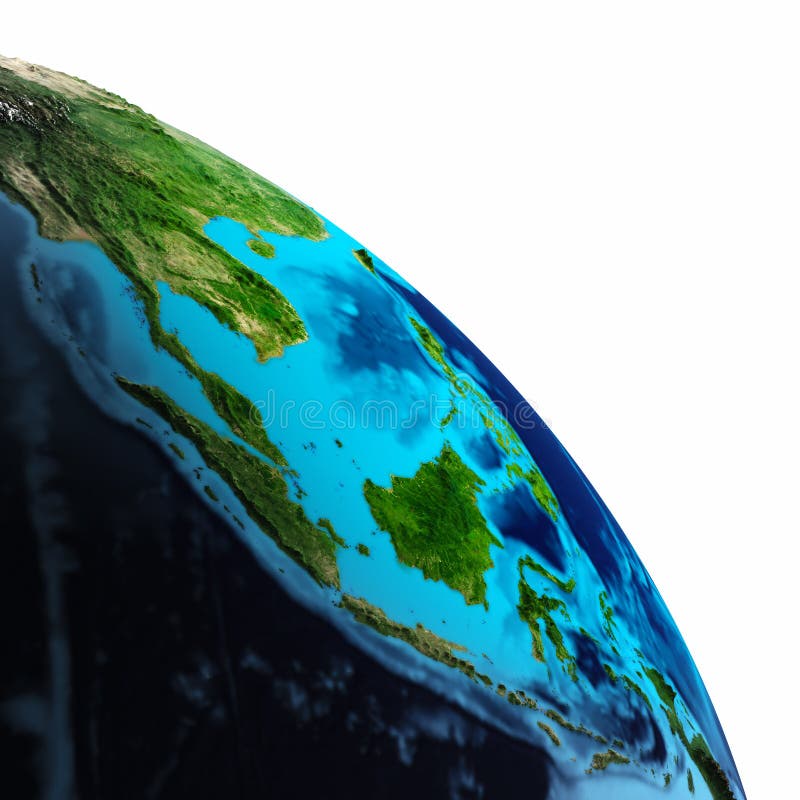 Earth white isolated stock illustration. Illustration of landscape ...