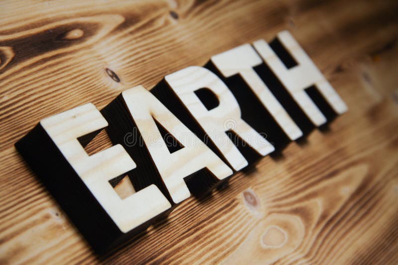 Earth Day Word with Woman Wears Sweater Stock Photo - Image of earth ...