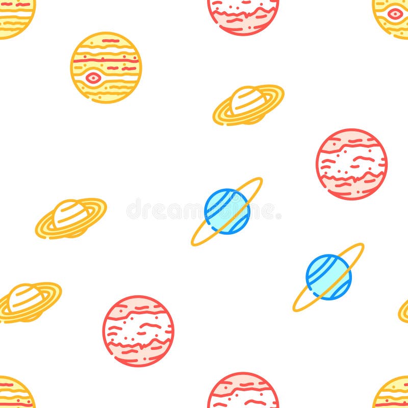 Earth World Globe Planet Vector Seamless Pattern Stock Vector ...