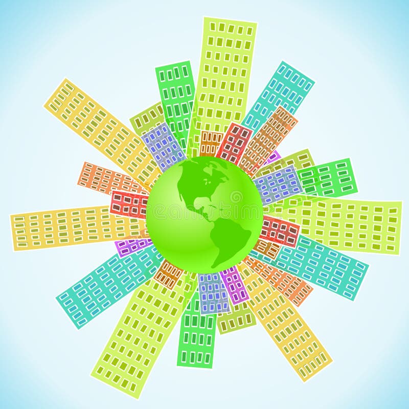 Earth - World Population, Human Impact Stock Vector - Illustration of ...