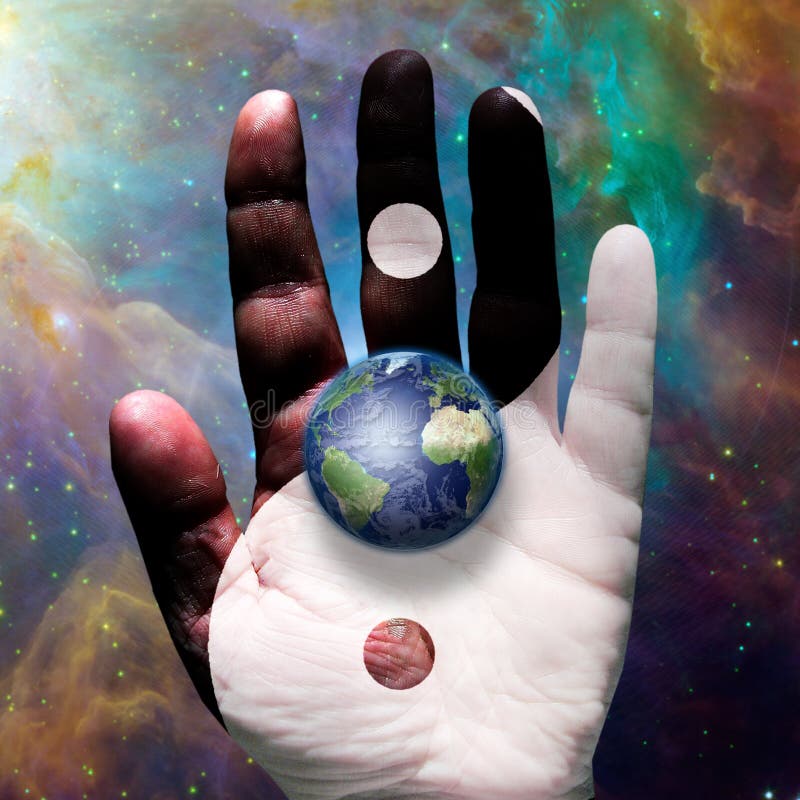 Yin Yang and Earth stock illustration. Illustration of chinese - 34484613