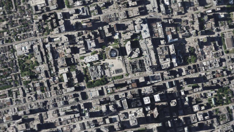 Earth Zoom from Space on Toronto - Canada. and Zoom Out through Clouds ...