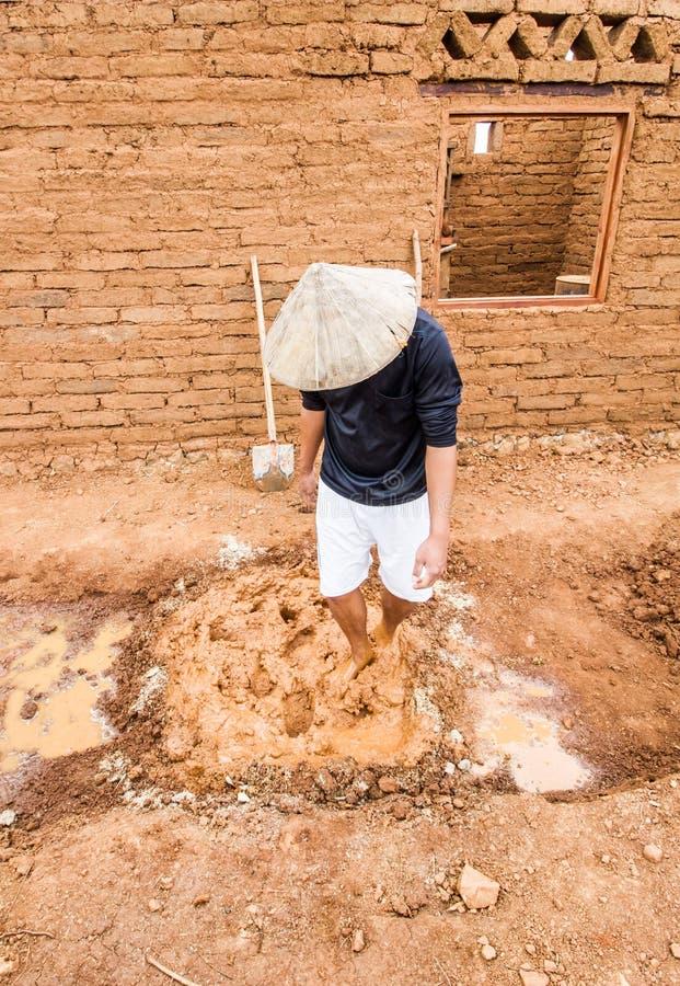 Earthen house building stock image. Image of ecological - 89313415