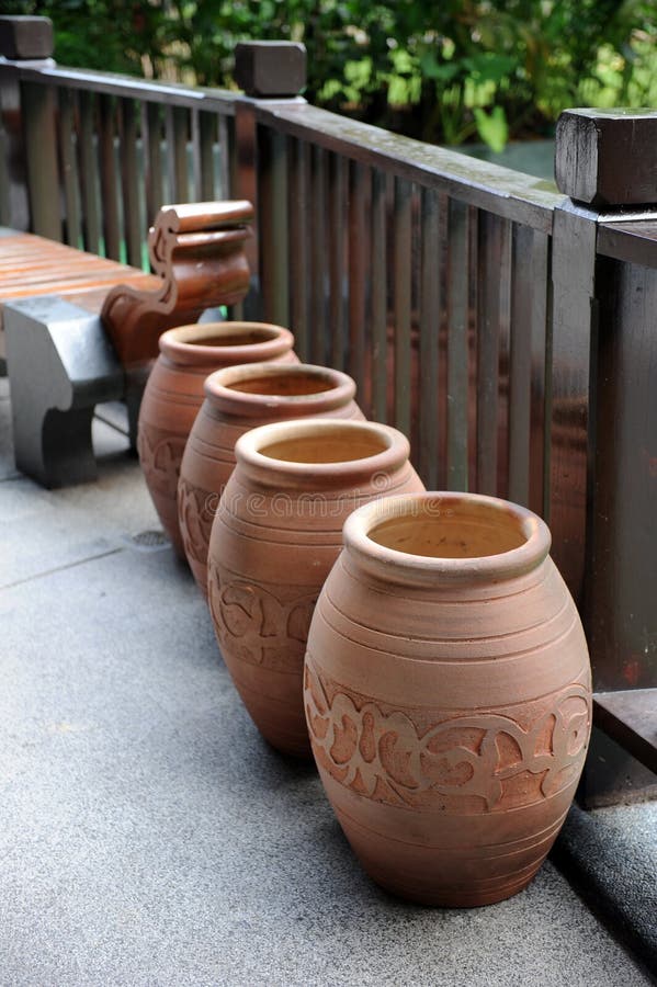 Earthen jar stock photo. Image of crock, decorative, container - 34874666