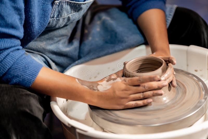 Earthenware the Art of Sculpting Clay with Ceramics Being Molded by ...