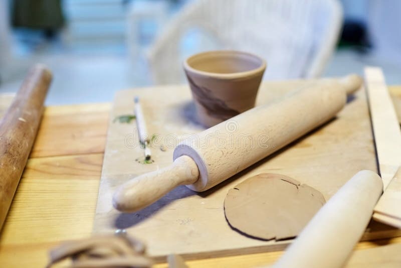 Earthenware. Ceramic Products from Raw Clay Stock Image - Image of ...