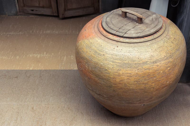 Earthenware jar stock photo. Image of thai, aged, tropical - 38728766