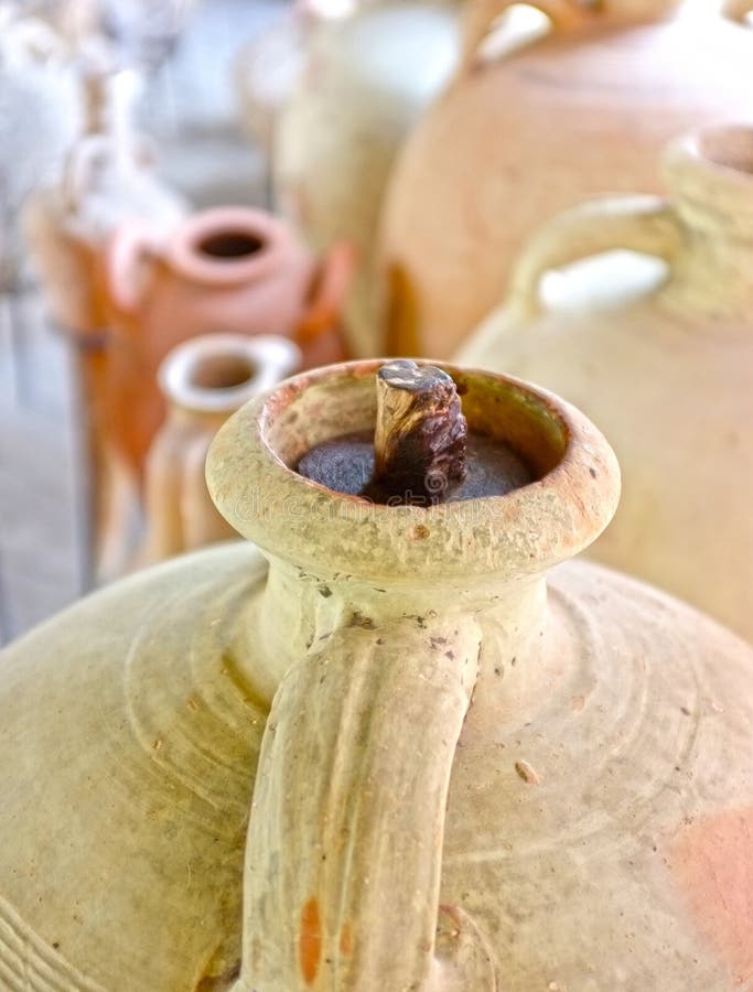 Earthenware Jars in a Museum Stock Photo - Image of archeology, antique ...