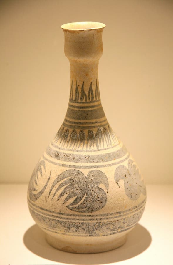 Earthenware Vessel , Asian Pottery Container Editorial Photo - Image of ...