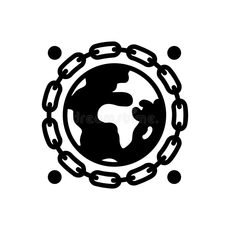 Black Solid Icon for Earthlink, Individual and Chin Stock Vector ...