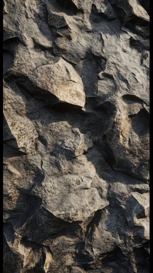 Earthly Elements. Rock Texture with Rugged, Natural Surface and Shadows ...