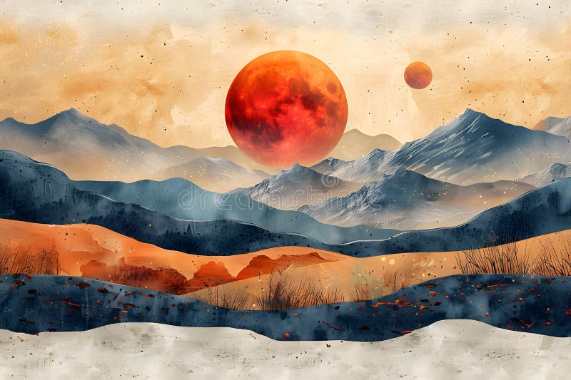 Earthly Emptiness - Modern Canvas for Creative Expression Stock ...