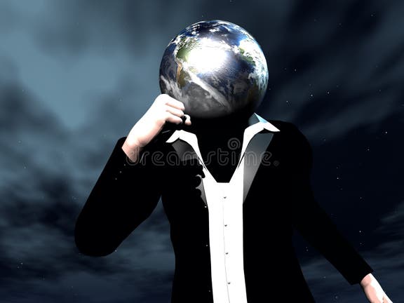 Earthman 7 stock illustration. Illustration of outdoors - 1301927