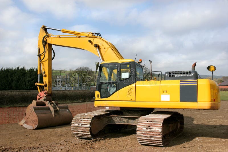 Earthmover stock image. Image of machine, idle, excavators - 1877003