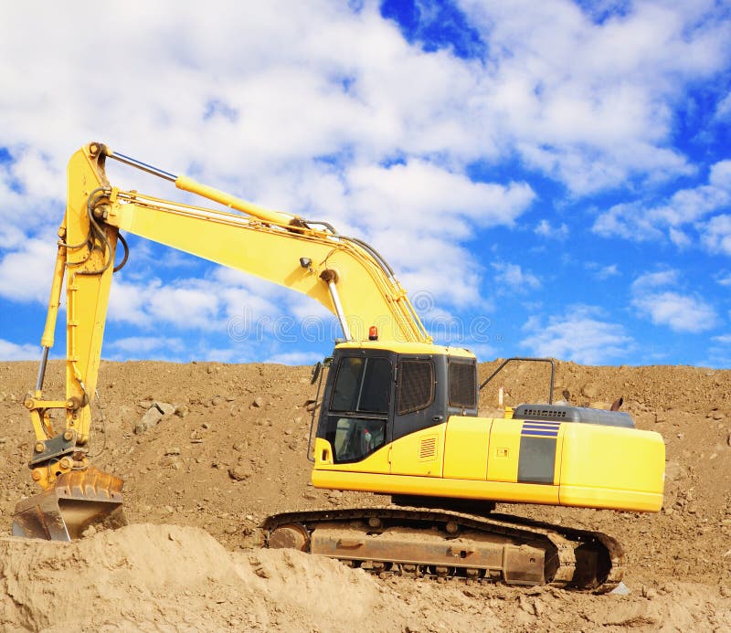 Earthmover stock photo. Image of hydraulic, dangerous - 6900276