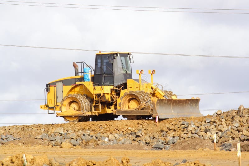 Earthmover stock image. Image of machine, idle, excavators - 1877003