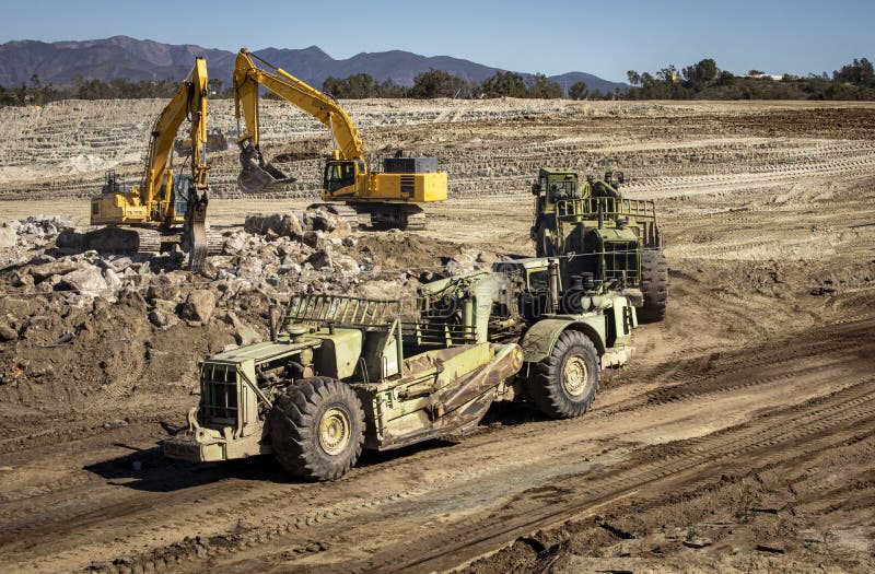 Earthmoving Equipment stock photo. Image of sand, industrial - 20050602