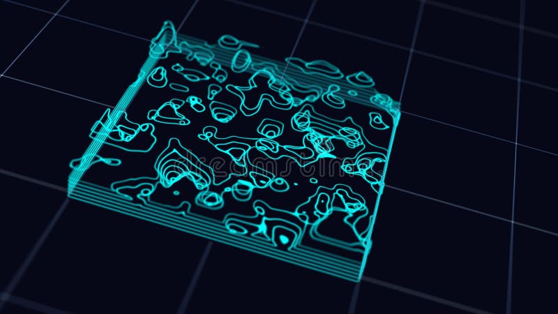 Earthquake Activity Analyzing Digital Display Earth Litosphere Areas ...