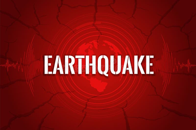 Earthquake Concept with Frequency Seismograph Waves , Cracked and Dot ... Earthquake Concept with Frequency Seismograph Waves , Cracked and Dot ...