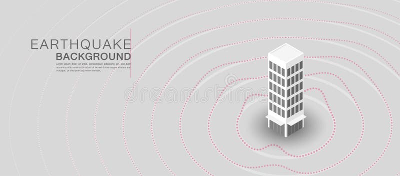 Earthquake Design with Waves and Building Stock Illustration ...