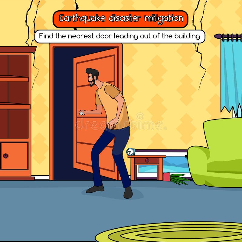 Earthquake Disaster Mitigation_2 Stock Vector - Illustration of tsunami ...