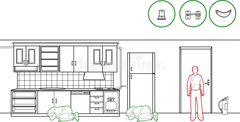 Earthquake Protection Methods Stock Vector - Illustration of disasters ...