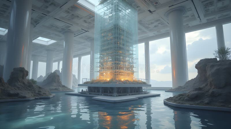 Earthquake-resistant Skyscraper, Ai Generated Image Stock Photo - Image ...