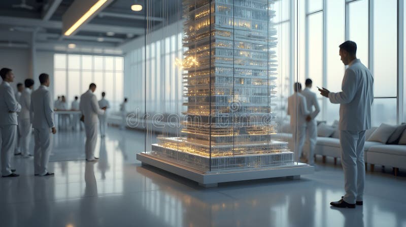 Earthquake-resistant Skyscraper, Ai Generated Image Stock Image - Image ...