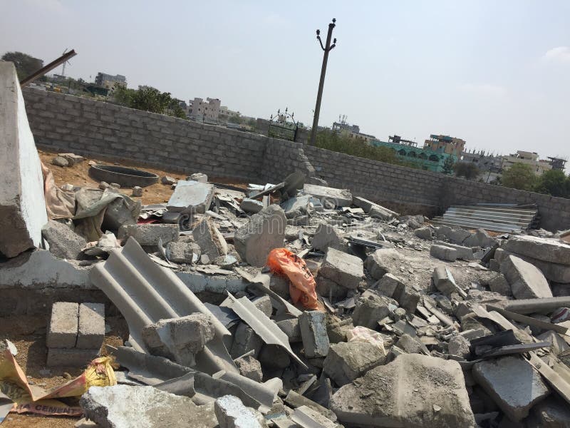 The Earthquake Resulted in the Collapsing of Building Stock Image ...