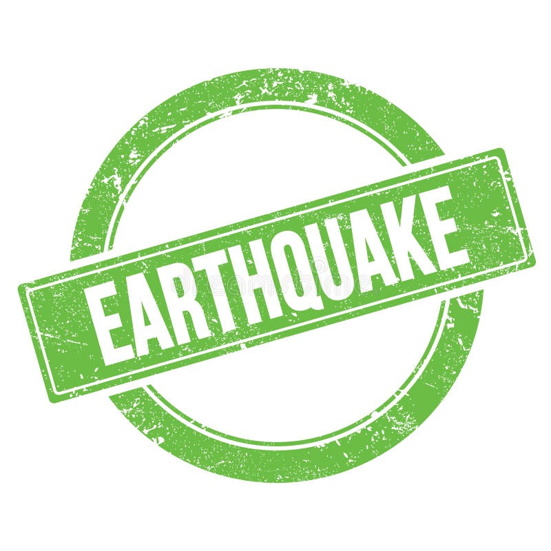 EARTHQUAKE Text Written on Red Stamp Sign Stock Illustration ...
