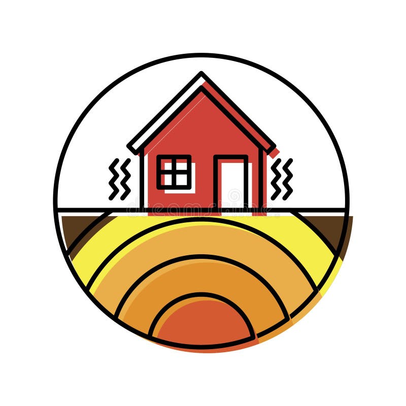 Earthquake. Vector Illustration Decorative Design Stock Vector ...