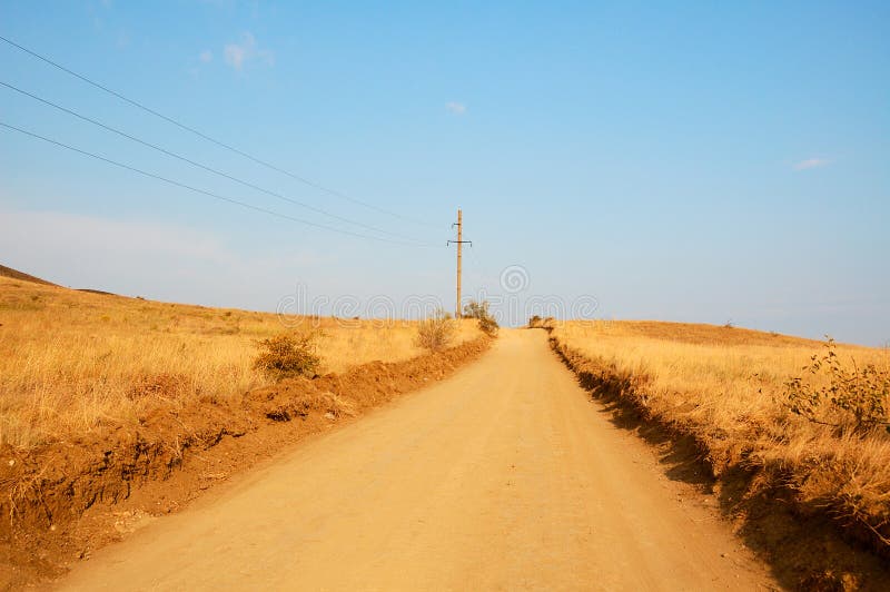 Earthroad stock photo. Image of land, track, direction - 10995110