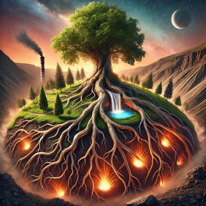 Earthroot Tree Stock Illustrations – 1 Earthroot Tree Stock ...