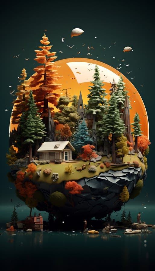 Earths Diverse Landscapes. a Unique Perspective Illustrated for ...