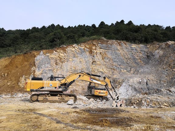 Earthwork Construction Site,Worksite Background Editorial Image - Image ...