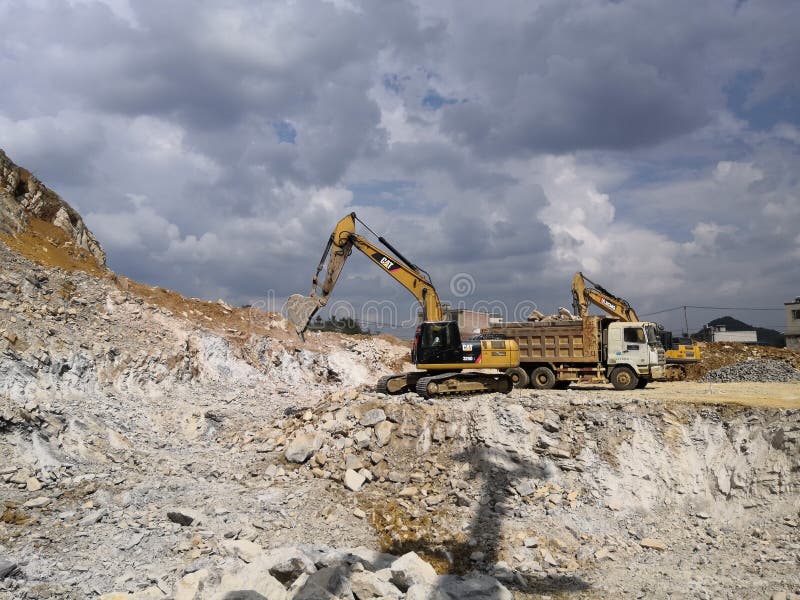 Earthwork Construction Site,Worksite Background Editorial Stock Photo ...