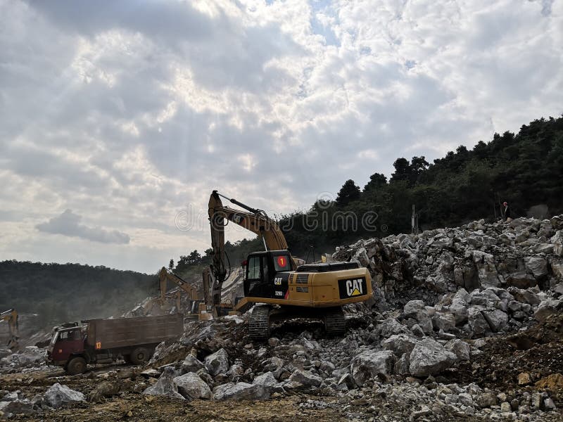 Earthwork Construction Site,Worksite Background Editorial Photography ...