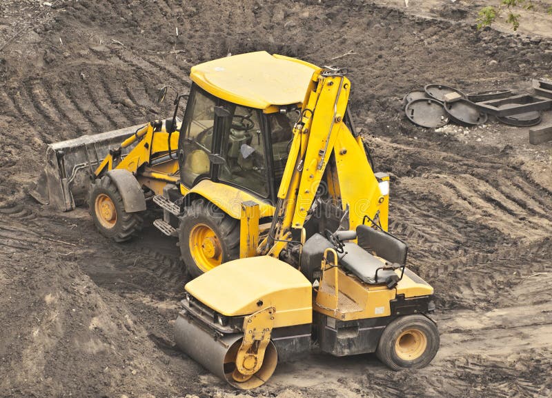 Earthwork machines stock image. Image of earthmover, weight - 36295117