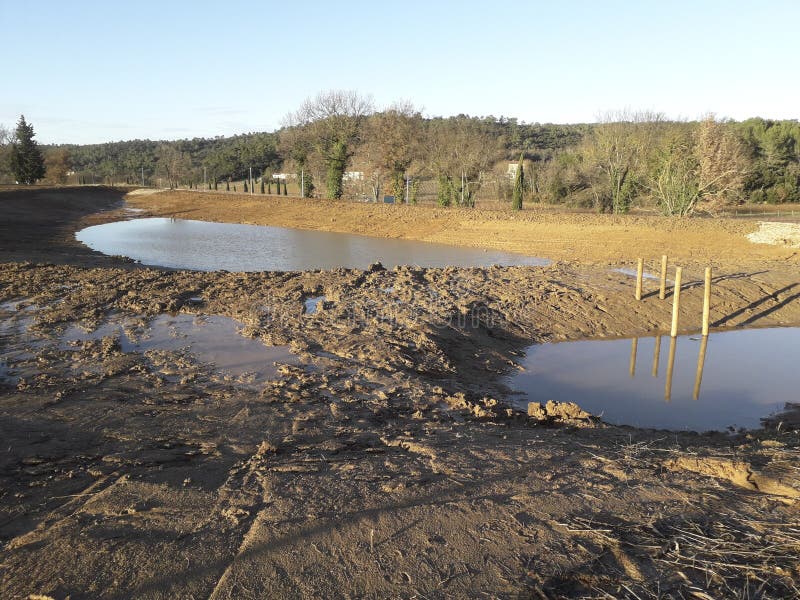 Earthworks and Excavation in Civil Engineering Stock Image - Image of ...