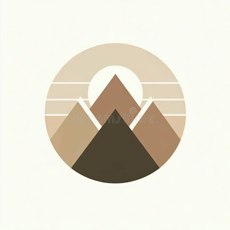 Earthy Abstract Peaks in Vector Format Stock Illustration ...