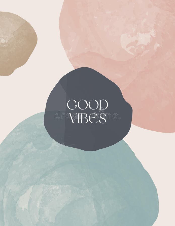 Earthy Abstract Watercolor Journal Planner Cover Stock Illustration ...