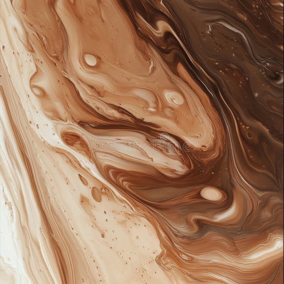 Earthy Brown Fluid Patterns with Swirling Texture and Marble Effect ...