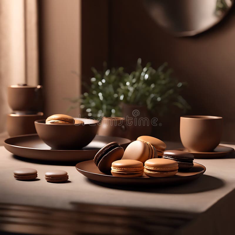 Earthy Elegance: a Taste of Refined Simplicity Stock Illustration ...