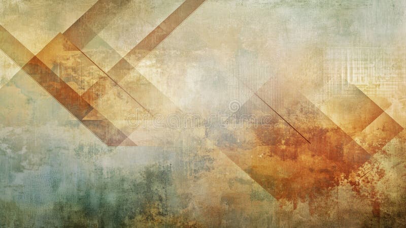 Earthy Geometric Abstract Soft Tones and Dynamic Patterns Background ...