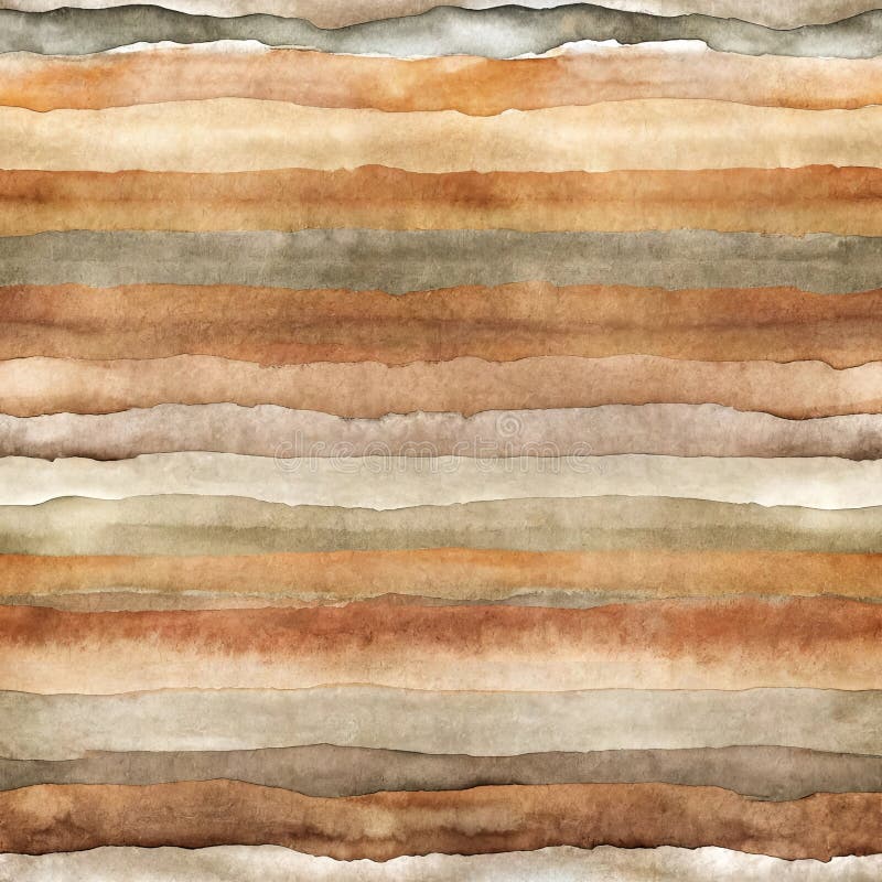Earthy Stripe Watercolor Texture with Natural Gradient Hues Stock Photo ...