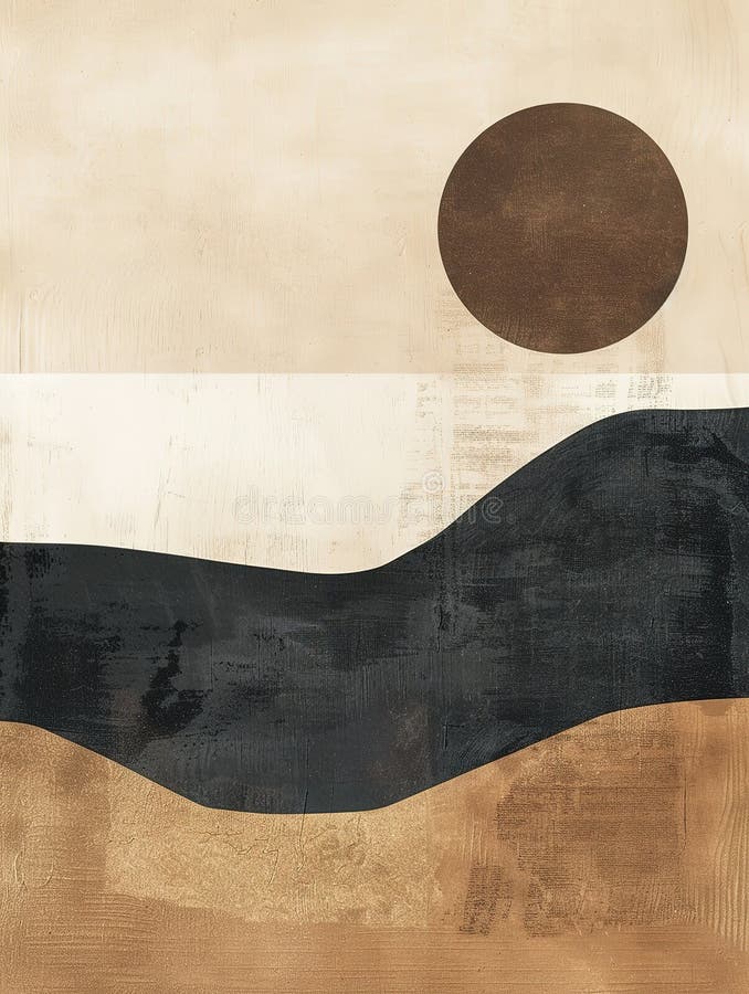 Earthy Tones in Brown and Black, Depth and Texture in Painting Stock ...