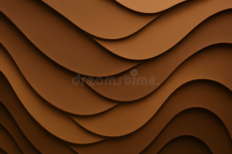 "Earthy and Warm Brown Wavy Background. Stock Illustration ...