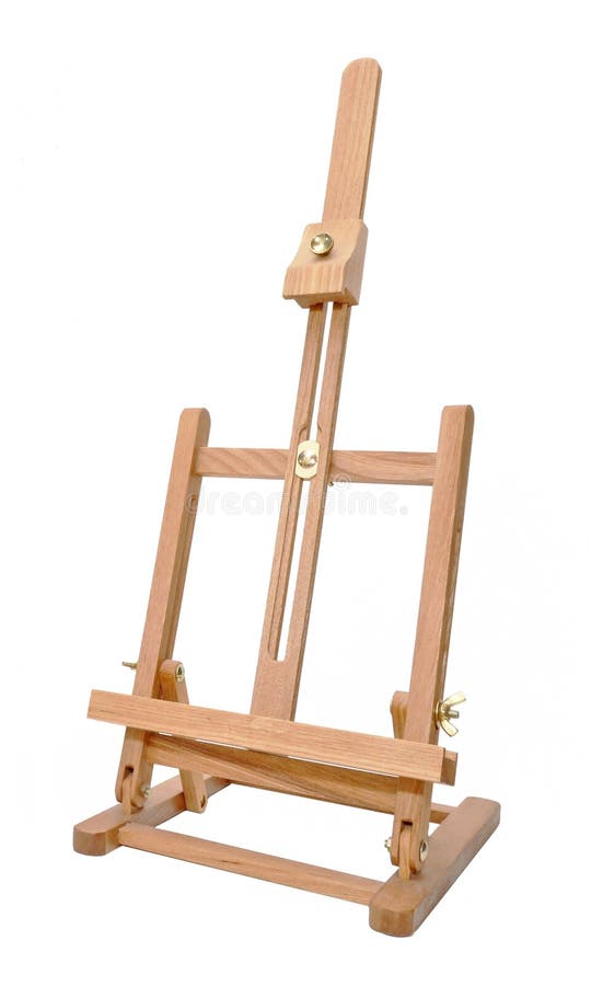 Wooden easel stock photo. Image of wood, student, painter - 39124