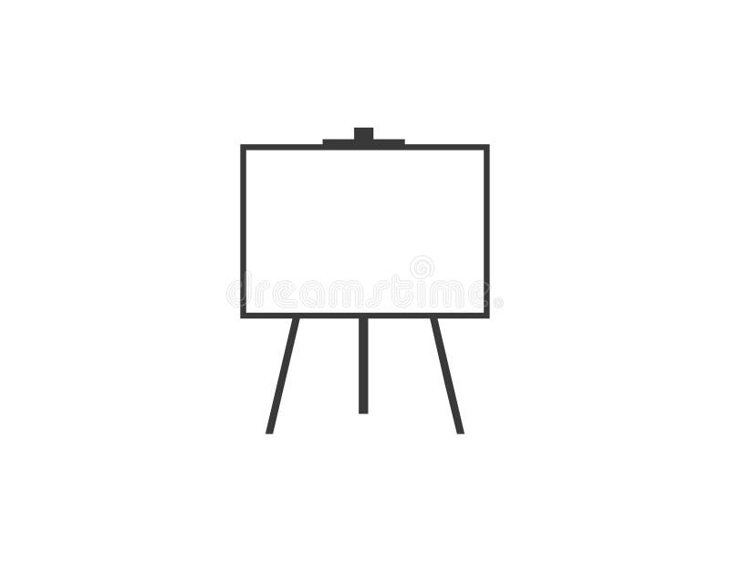Easel, Canvas Icon. Vector Illustration. Stock Vector - Illustration of ...