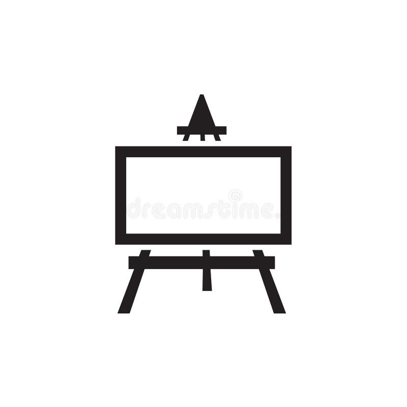 Easel Icon in Flat Style Vector for Apps, UI, Websites. Black Icon ...